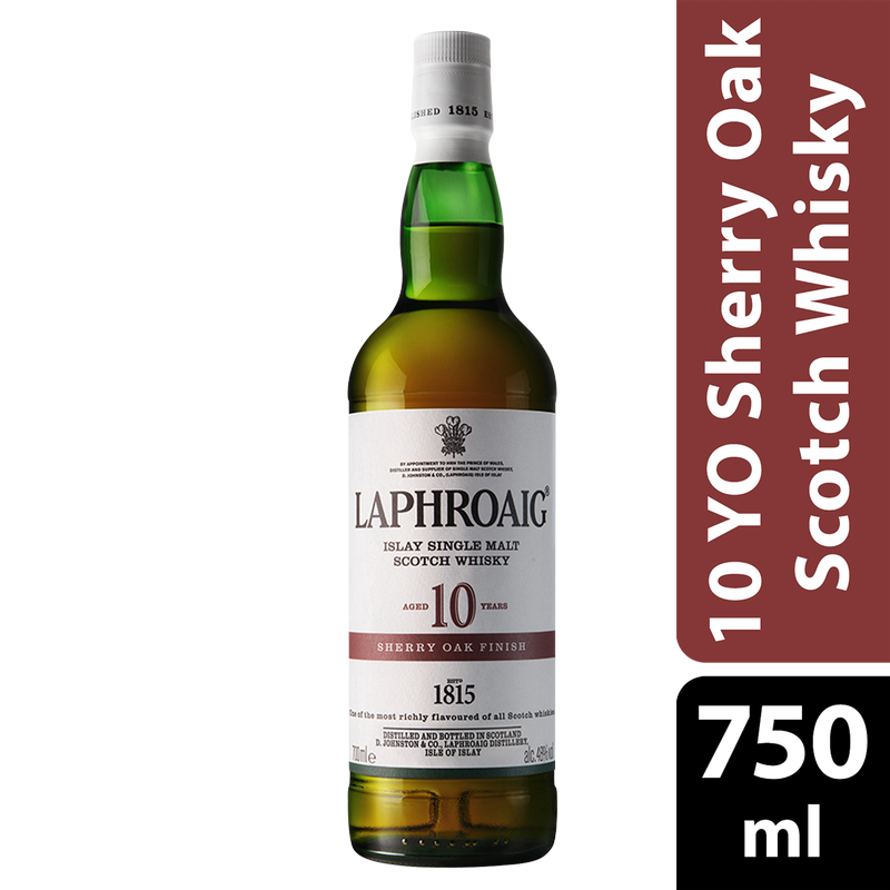Laphroaig Sherry Oak 10Yr 750ml : Alcohol fast delivery by App or Online