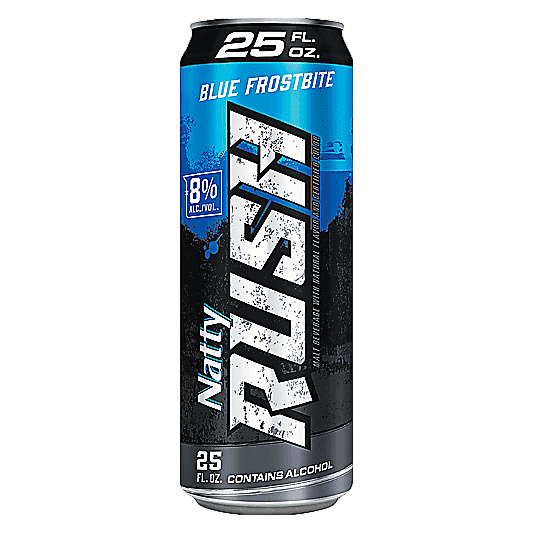 Natty Rush Blue Frostbite Single 25oz Can 8.0% ABV : Alcohol fast ...
