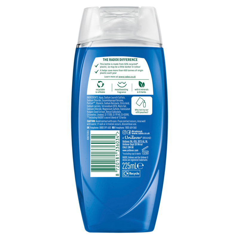 Radox Shower Gel Feel Awake, 225ml : Bath & Beauty fast delivery by App ...