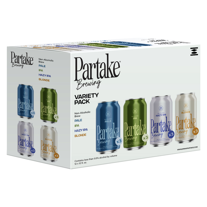 Partake Brewing Variety Pack Non-Alcoholic 12pk 12oz Can 0.5% ABV ...