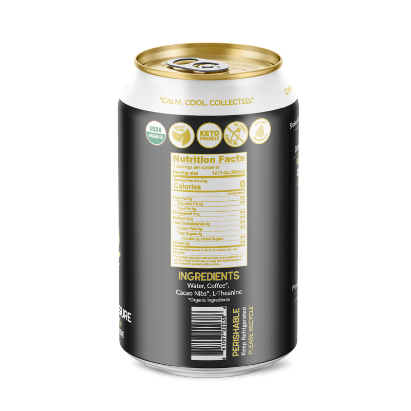 Trident Coffee Dark Roast Organic Nitro Cold Brew 12oz Can : Drinks fast delivery by App or Online