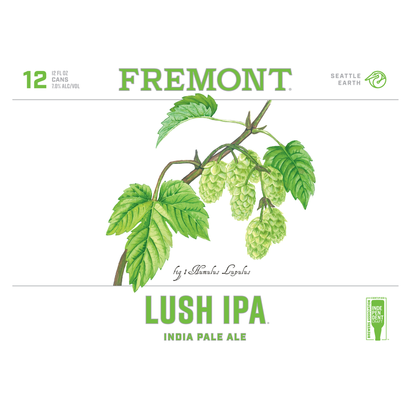 Fremont Brewing Company Lush IPA 12pk 12oz : Alcohol fast delivery by App or Online
