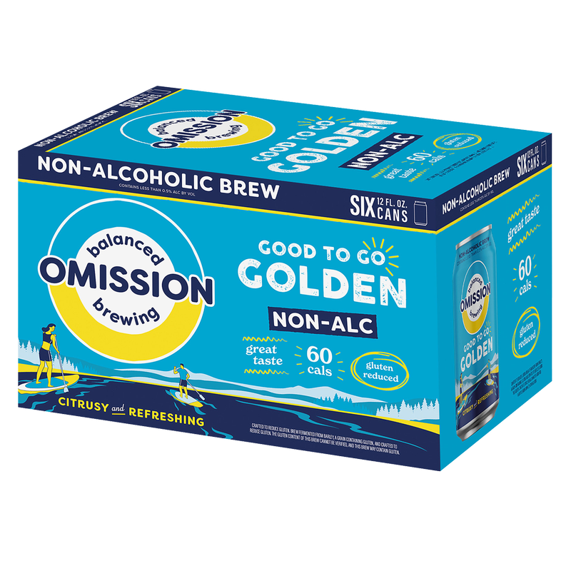 Omission Good To Go Golden Non-Alcoholic 6pk 12oz Cans : Alcohol fast ...