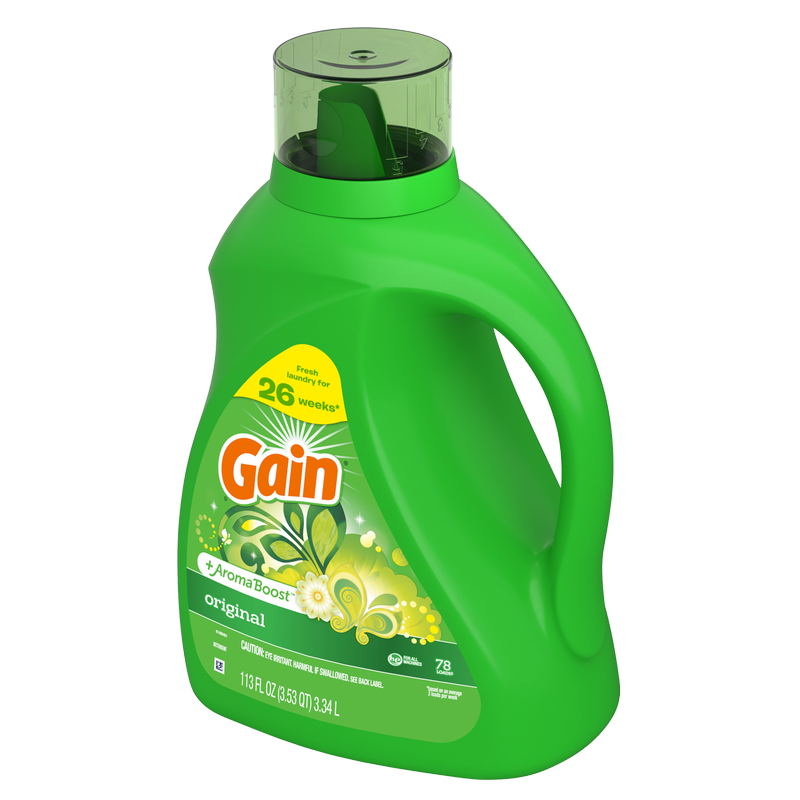 Gain Liquid Laundry Detergent Original Scent 2ct 113oz : Cleaning fast ...