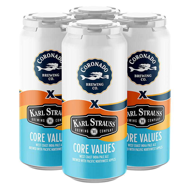 Coronado Brewing/Karl Strauss Collaboration Core Values IPA 4pk 16oz ...