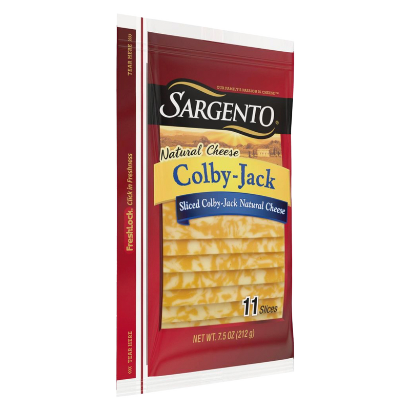 Sargento Natural Colby-Jack Sliced Cheese - 11 slices/7.5oz : Eggs ...