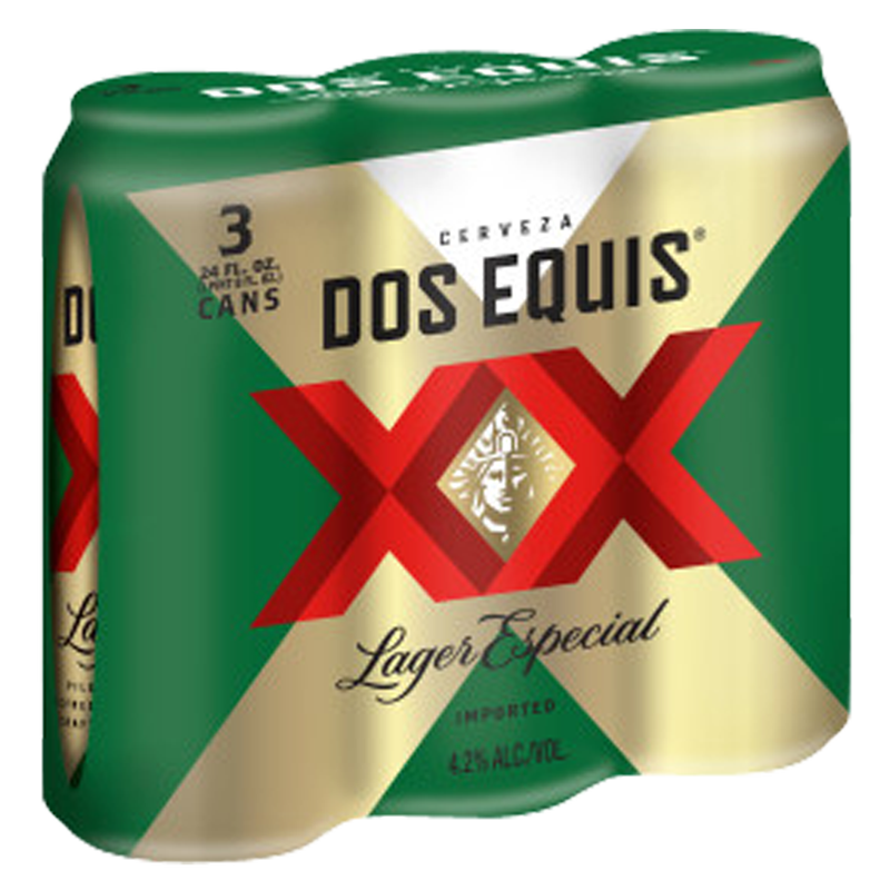 Dos Equis Lager 3pk 24oz Can : Alcohol fast delivery by App or Online