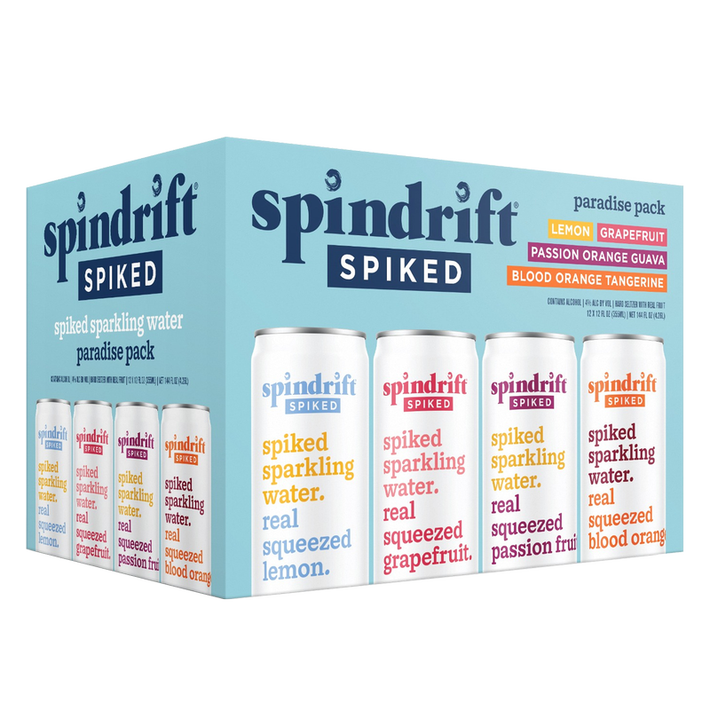 Spindrift Spiked Paradise Variety Pack 12pk 12oz Can 4.0% ABV : Alcohol ...