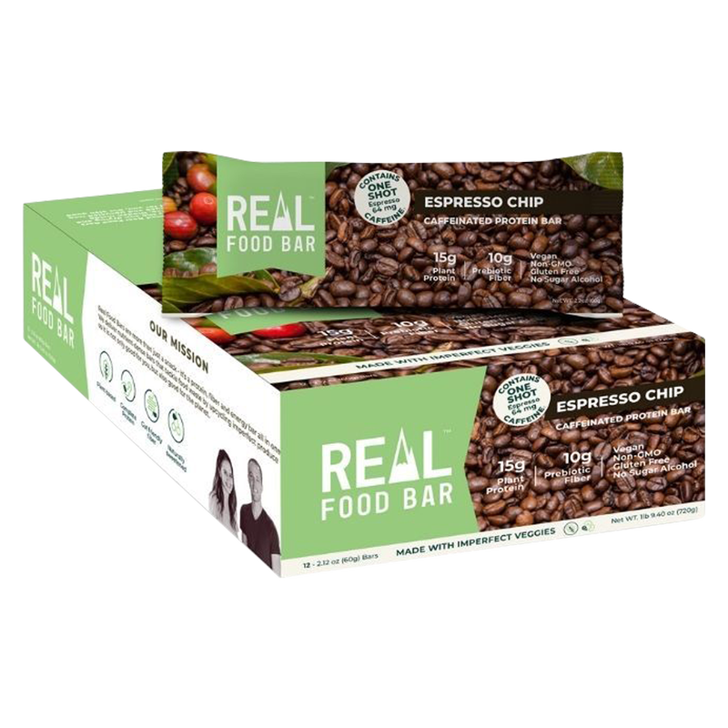 Real Food Bar Espresso Chip Bar 2.12oz : Snacks fast delivery by App or ...
