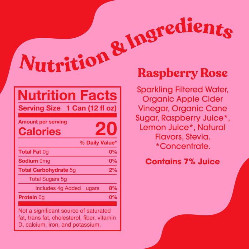 Poppi Prebiotic Soda Raspberry Rose 12oz Can : Drinks fast delivery by ...