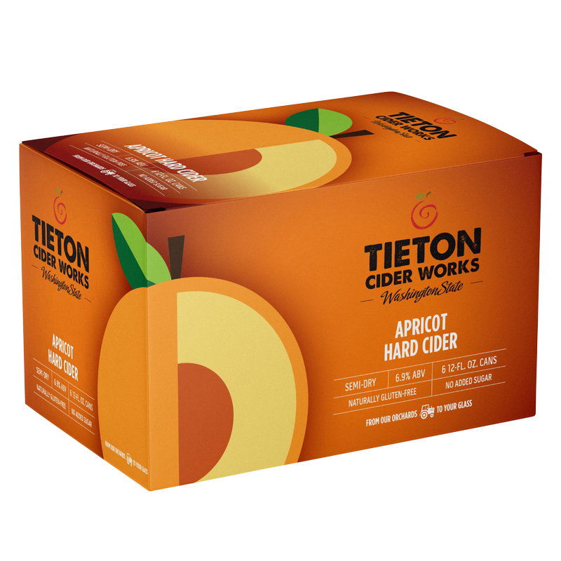 Tieton Cider Works Apricot Cider 6pk 12oz Can : Alcohol fast delivery ...