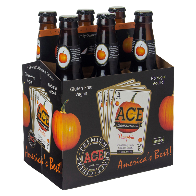 Ace Cider Seasonal - Pumpkin 6pk 12oz Btl : Alcohol fast delivery by ...