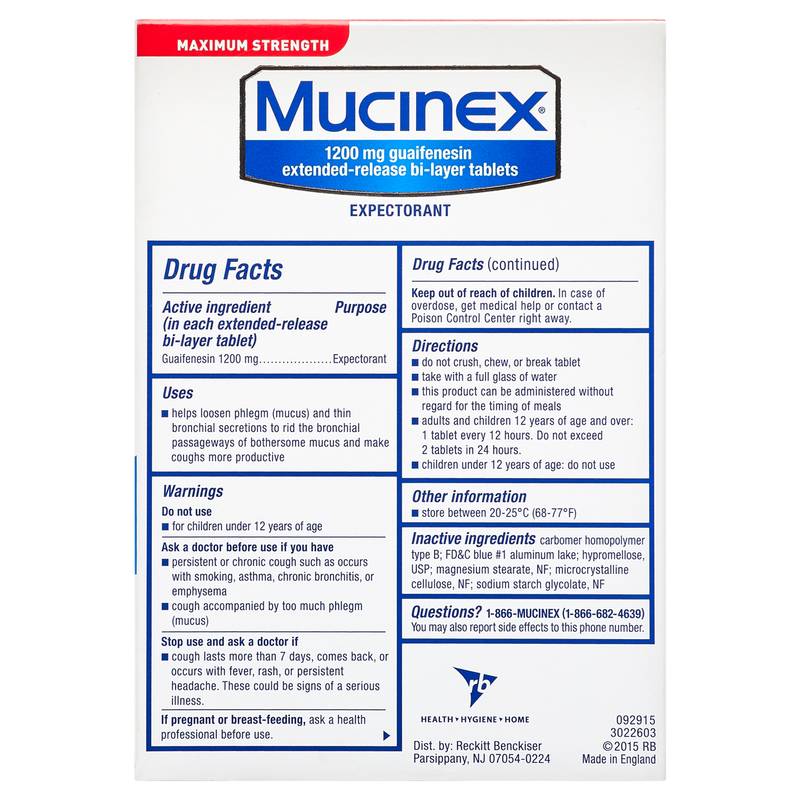 Mucinex SE Max Strength Extended Release Bi-Layer Tablets 14ct : Health ...