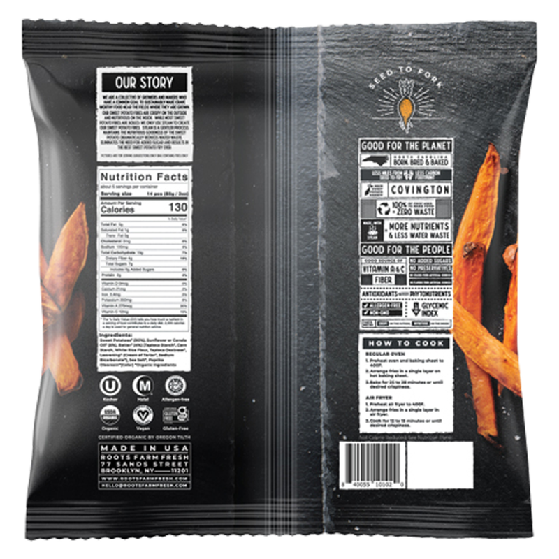 Roots Farm Fresh Organic Sweet Potato Fries 15oz : Quick Meals fast ...