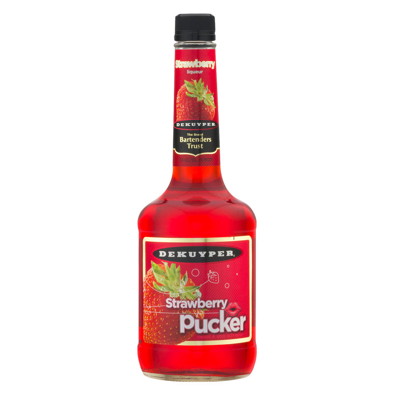 DeKuyper Strawberry Pucker Schnapps Liqueur 750ml : Alcohol fast ...
