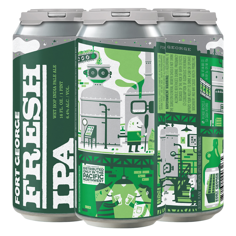 Fort George Fresh Hop IPA 4pk 16oz : Alcohol fast delivery by App or Online