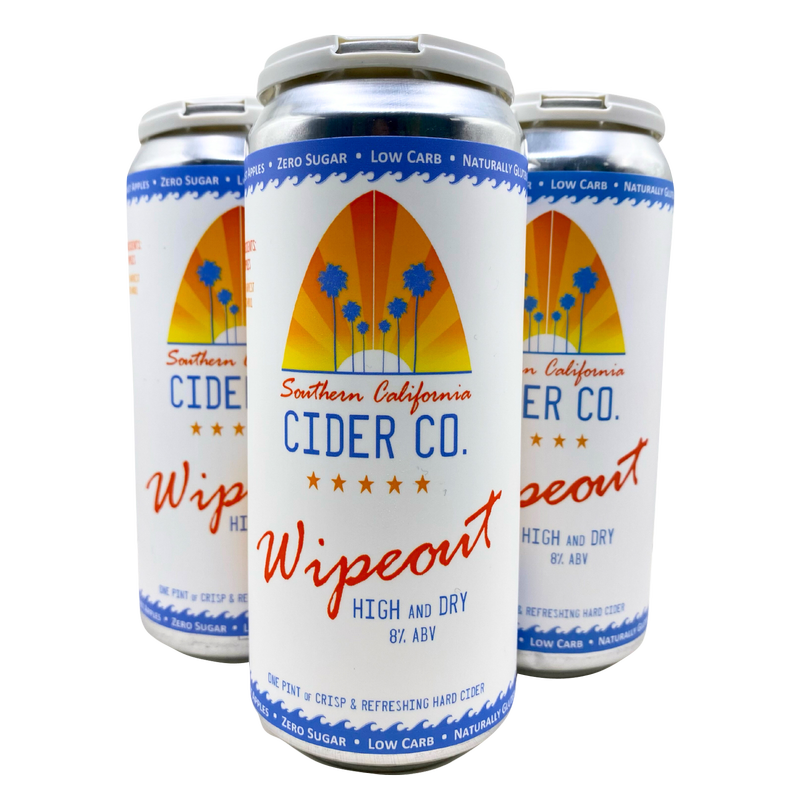 Southern California Cider Wipeout - High and Dry 4pk 16oz Can 8% ABV ...