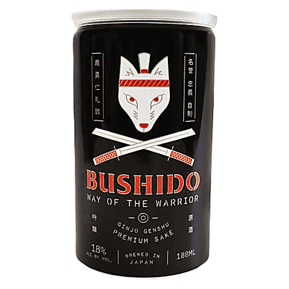Bushido "Way of the Warrior" Sake Can 180ml Can : Alcohol fast delivery ...