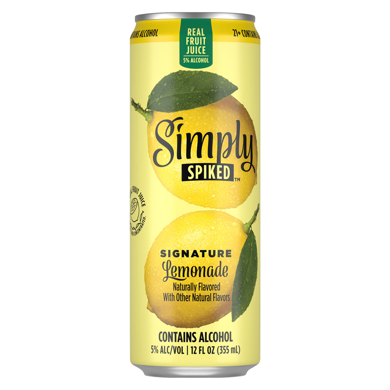 Simply Spiked Signature Lemonade 6pk 12oz Can 5% ABV : Alcohol fast delivery by App or Online