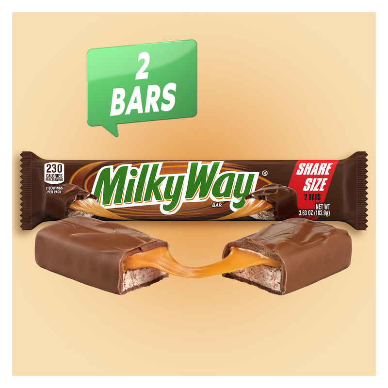 Milky Way Chocolate Bar Sharing Size 3.63oz : Snacks fast delivery by ...