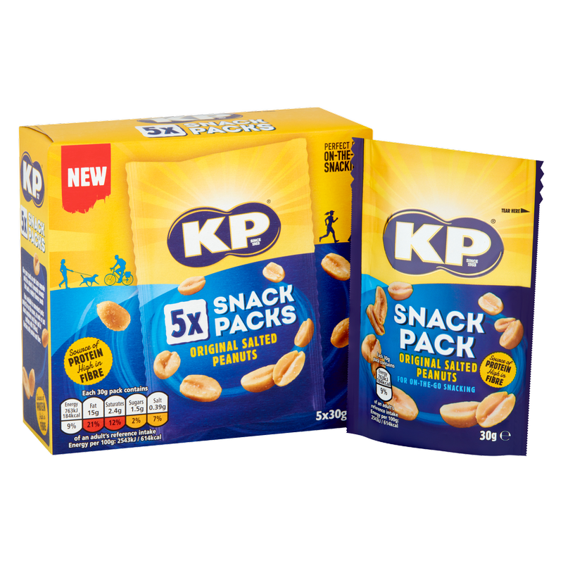 KP Salted Peanuts Snack Packs, 5 x 30g : Snacks fast delivery by App or ...