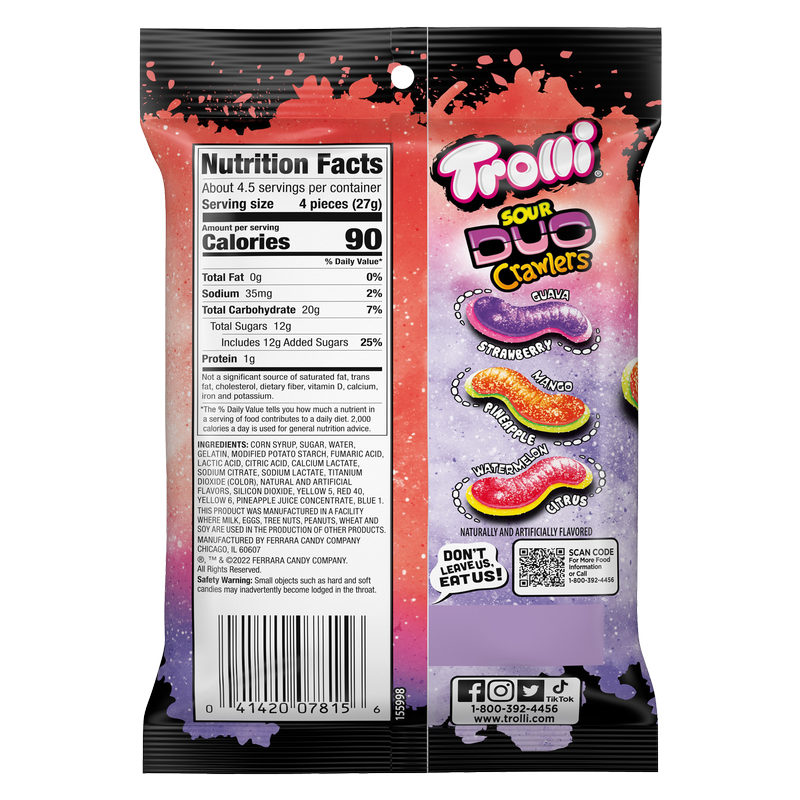 Trolli Sour Duo Crawlers 4.25oz : Snacks fast delivery by App or Online