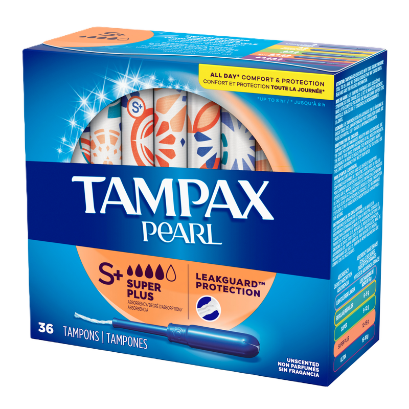 Tampax Pearl Super Plus Tampons 36 ct : Health fast delivery by App or ...
