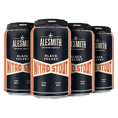 AleSmith Brewing Black Velvet Nitro Stout 6pk 12oz Can : Alcohol fast ...