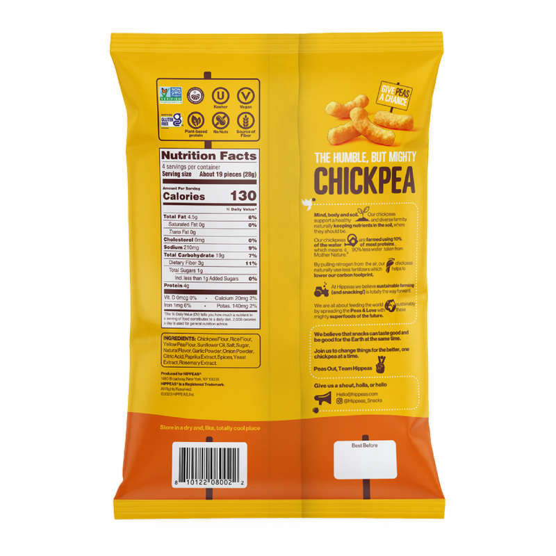 Hippeas Nacho Vibes Chickpea Puffs 4oz : Snacks fast delivery by App or ...