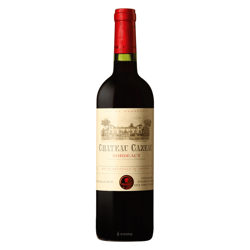 Chateau Cazeau Bordeaux Rouge 2018 750ml : Alcohol fast delivery by App ...