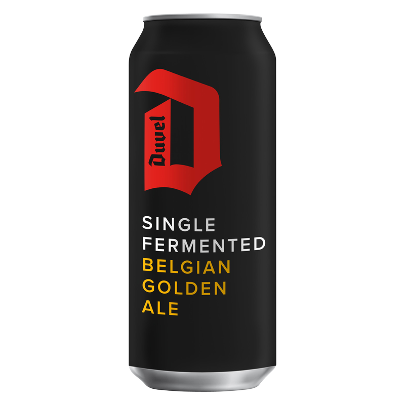 Duvel Single Fermented Belgian Golden Ale 4pk 16oz Can 6.8% ABV ...