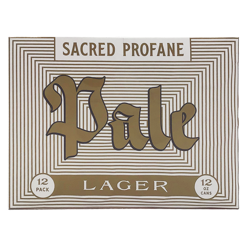 Sacred Profane Pale Lager 12Pk 12Oz Can 4.2% Abv : Alcohol fast ...