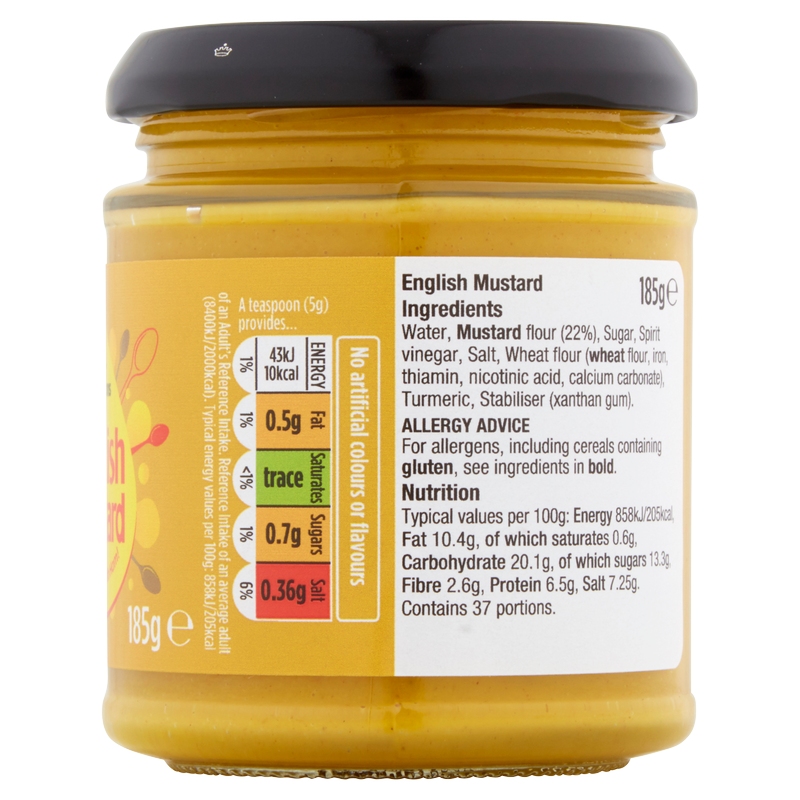Morrisons English Mustard, 185g : Food Cupboard fast delivery by App or Online