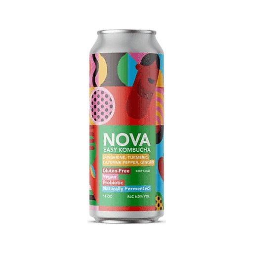 NOVA Easy Kombucha Mango Ginger Single 16oz Can : Alcohol fast delivery ...