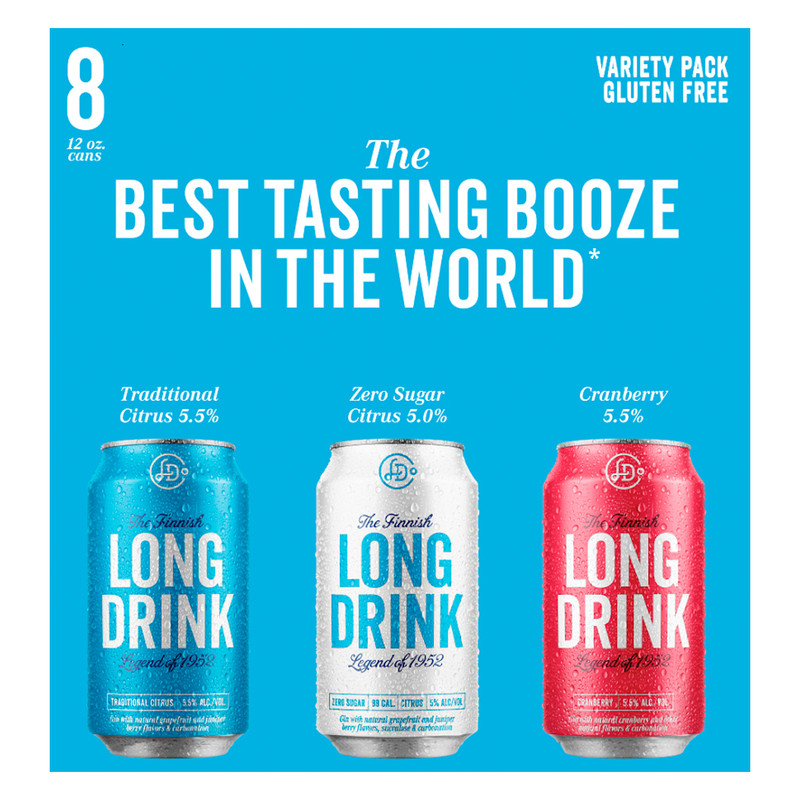 Long Drink Red White and Blue Variety Pack 8pk 12oz cans : Alcohol fast ...