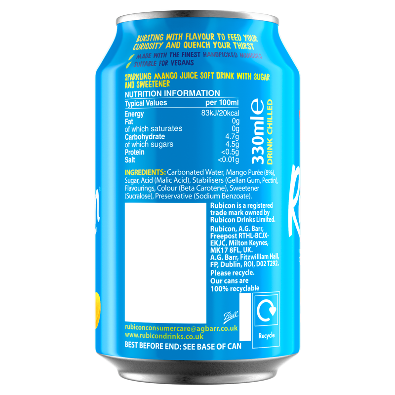 Rubicon Mango, 330ml : Drinks fast delivery by App or Online