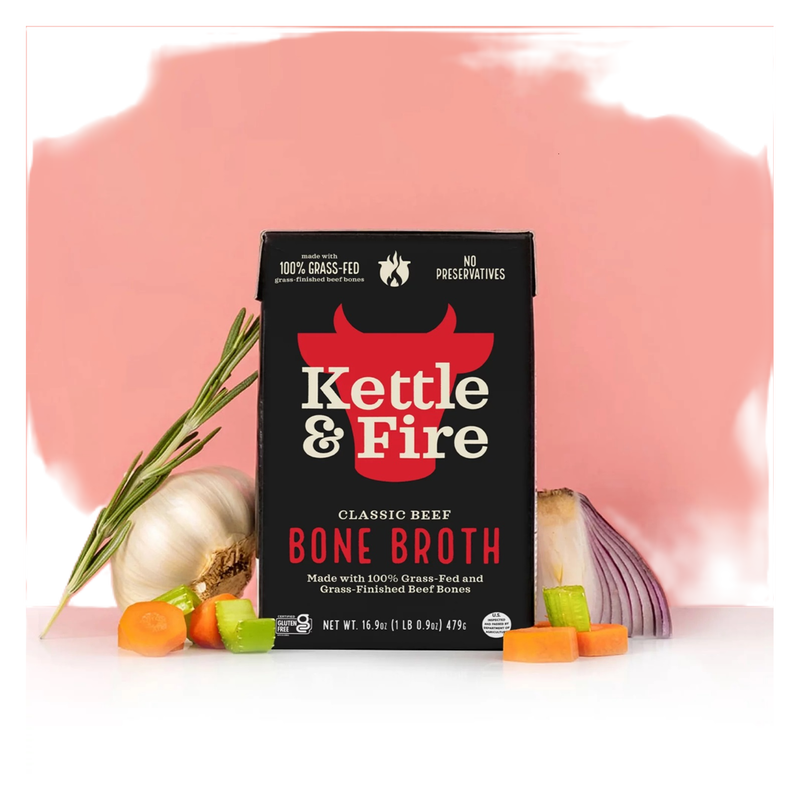 Kettle & Fire Beef Bone Broth 16.9oz : Grocery fast delivery by App or ...