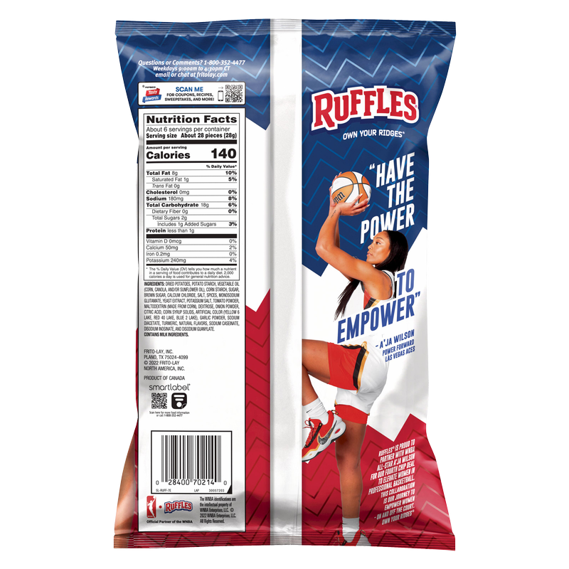 Ruffles Ridge Twists Smoky BBQ 5.5oz : Snacks fast delivery by App or ...