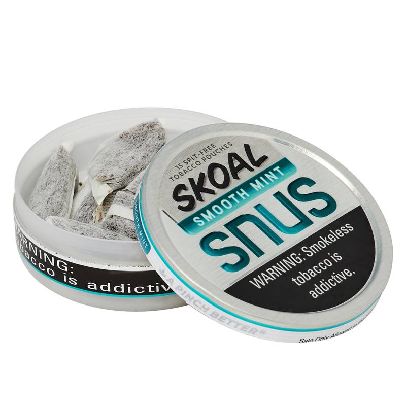 Skoal Smooth Mint Snus Nicotine Pouches 15ct : Smoke Shop fast delivery ...