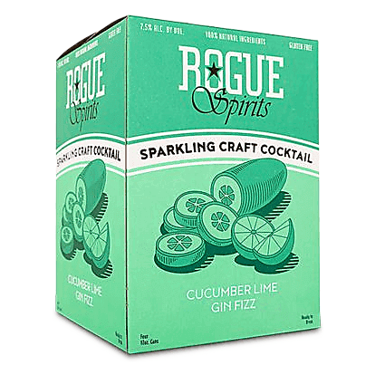 Rogue Cucumber Lime Gin Fizz 4pk 12oz Can : Alcohol fast delivery by ...