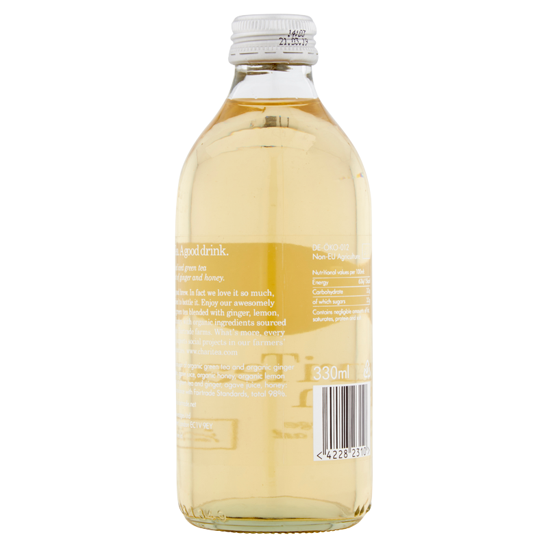 ChariTea Green Tea with Ginger & Honey, 330ml : Drinks fast delivery by ...
