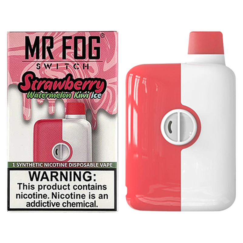 Mr. Fog Switch Strawberry Watermelon Kiwi Disposable Vape 5500 Puffs ...