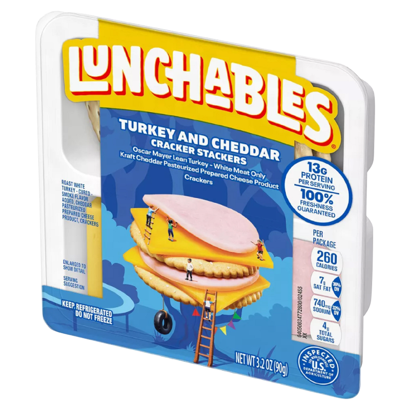 Lunchables Turkey & Cheddar with Crackers - 3.2oz : Quick Meals fast ...