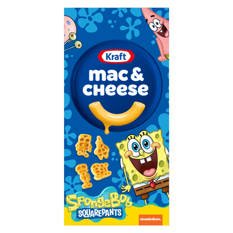 Kraft SpongeBob Shaped Mac-n-Cheese, 5.5oz : Grocery fast delivery by ...
