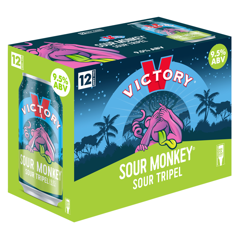 Victory Sour Monkey 12pk 12oz Can 9.5% ABV : Alcohol fast delivery by ...