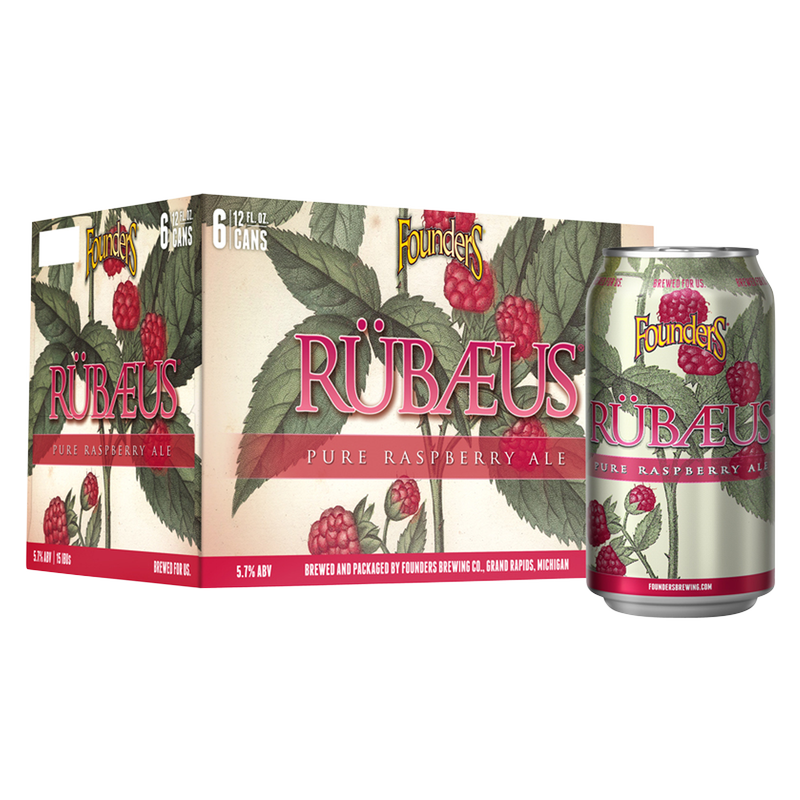 Founders Brewing Rubaeus Pure Raspberry Ale 6pk 12oz Can : Alcohol fast ...