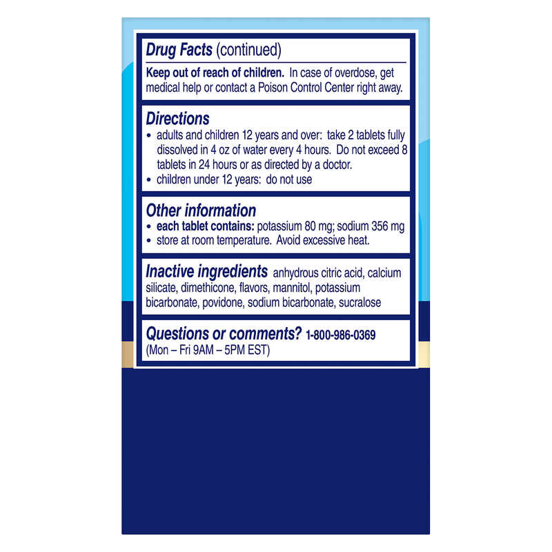 Alka-Seltzer Plus Powerfast Fizz Severe Cold Sparkling Original 24ct ...