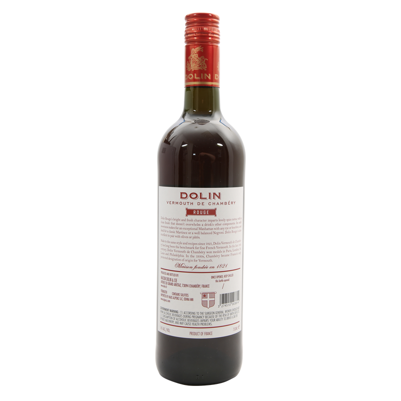 Dolin Vermouth de Chambery Rouge 750ml : Alcohol fast delivery by App ...