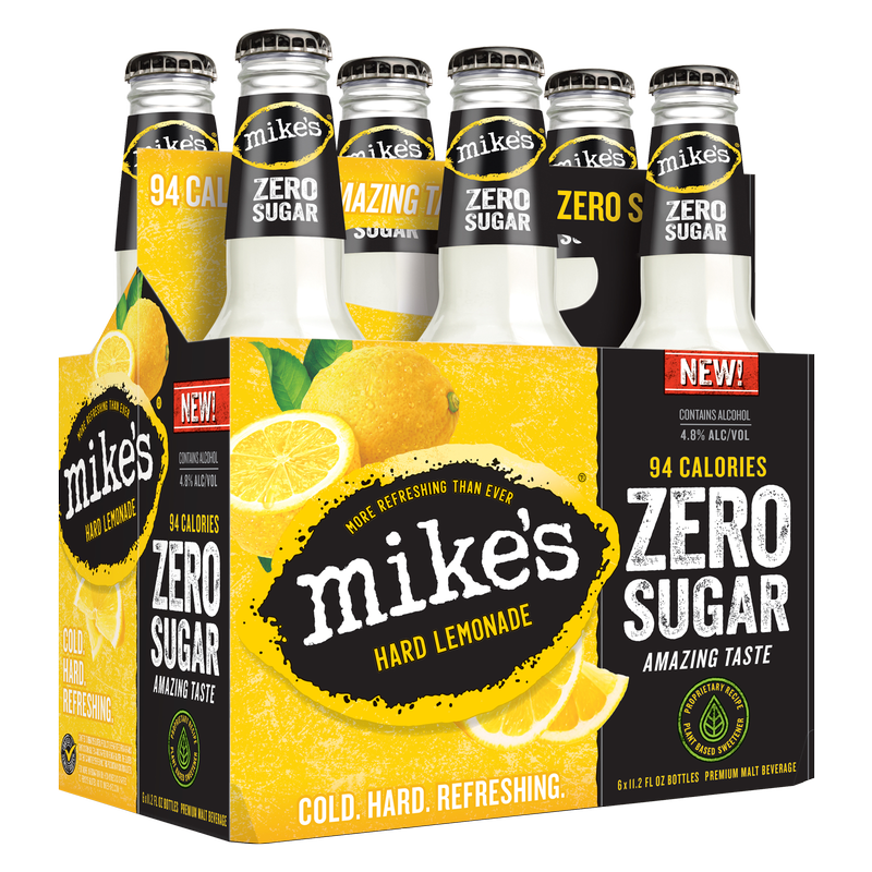 Mike's Hard Lemonade Zero Sugar 6pk 11.2oz Btl 4.8% ABV : Alcohol fast ...