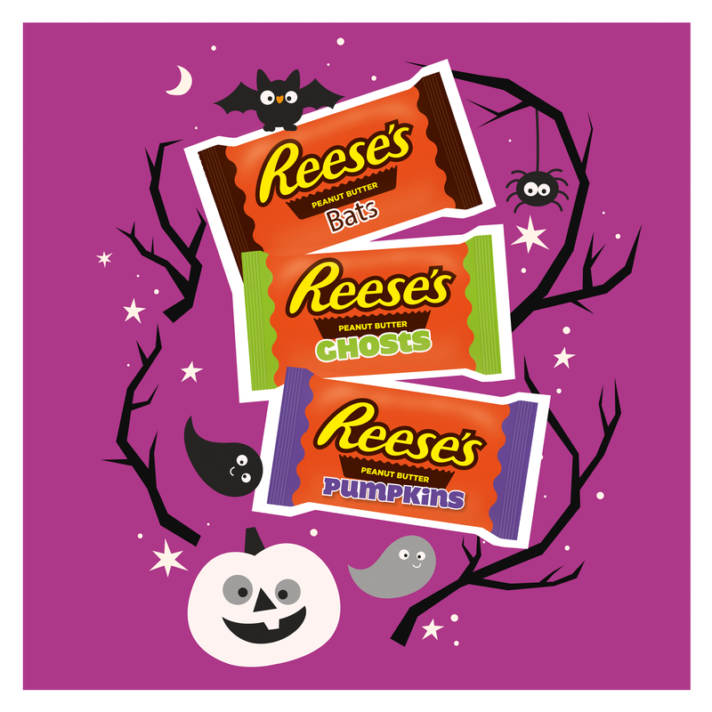 Reese's Peanut Butter Assorted Halloween Shapes Snack Size Bag 9oz : Snacks fast delivery by App ...